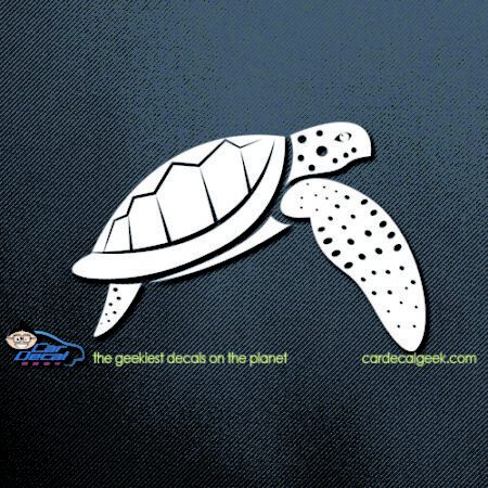 Sea Turtle Vinyl Car Decal Sticker | Car Accessories