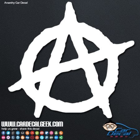 Anarachy Vinyl Car Decal Graphic | Window Stickers
