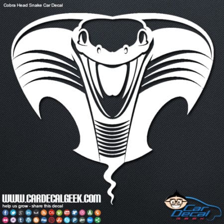 Cobra Snake Head Vinyl Cal Decal Graphic | Window Stickers