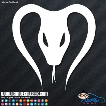 Cobra Snake Vinyl Car Decal Graphic | Reptile Stickers