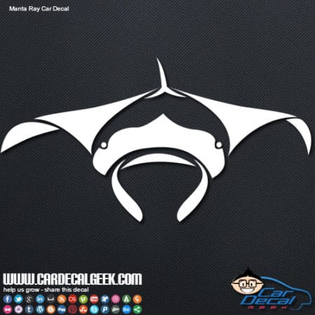 Manta Ray | Devil Ray Car Window Decal Sticker Graphic