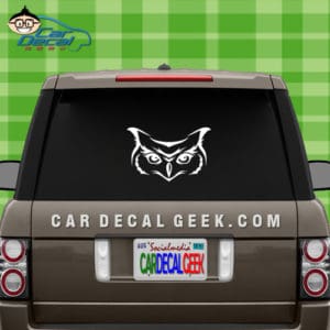 Owl Face Vinyl Wall & Car Decal Sticker Graphic