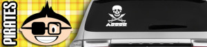 Pirate Themed Vinyl Car Decals, Wall Decals, Stickers & Graphics