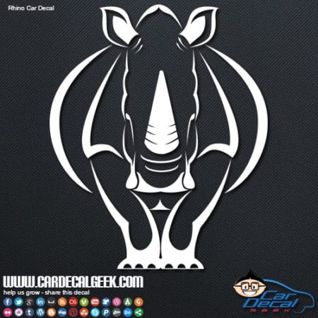 Car Window Decals Stickers Graphics | Rhino Rhinoceros