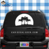 Tropical Palm Tree Sunset Car Decal Graphic | Window Stickers