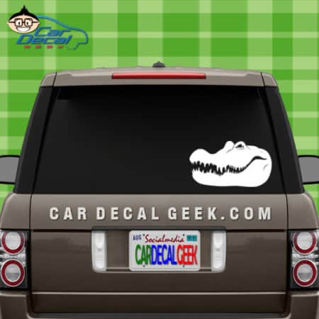 Crocodile Alligator Head Car Decal Graphic | Window Stickers