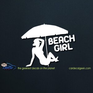 Beach Girl Car Window Decal Sticker Graphic