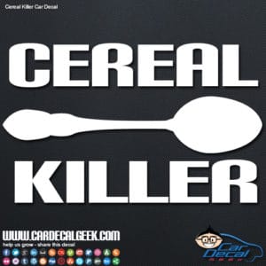 Cereal Killer Car Decal Graphic | Window Stickers
