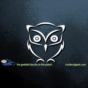Cute Owl Car Window Decal Sticker Graphic | Bird Decals