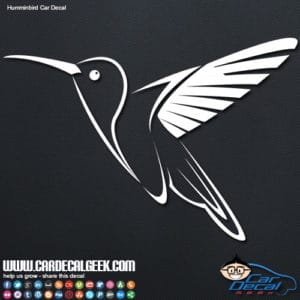 Hummingbird Car Decal Graphic | Window Stickers
