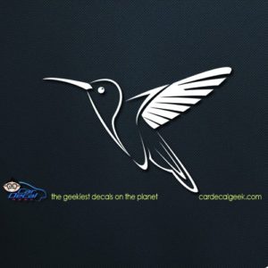 Hummingbird Car Decal Graphic | Window Stickers