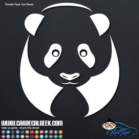 Freaking Adorable Panda Bear Car Decal Window Graphic Sticker