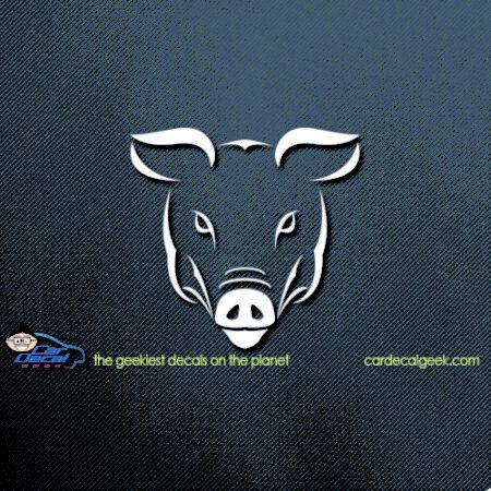 Pig Face Weee Car Decal Window Graphic Sticker