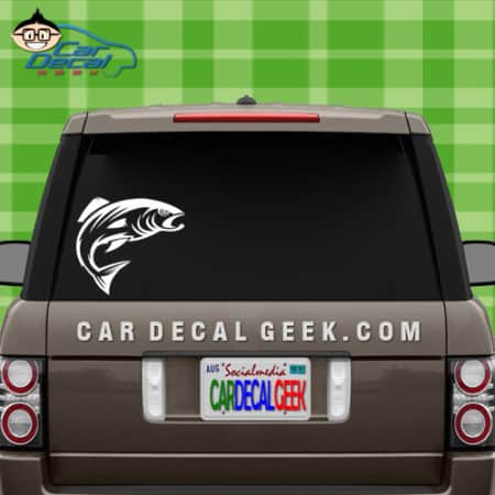 Salmon Fish Car Window Decal Sticker Graphic