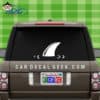 Shark Fin in Ocean Car Decal Window Sticker Graphic