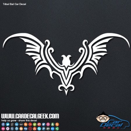 Tribal Bat Car Decal Graphic | Window Stickers