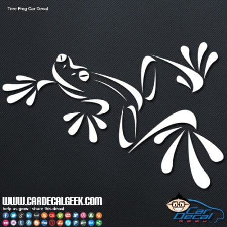 Tree Frog Amphibian Car Decal Sticker Graphic