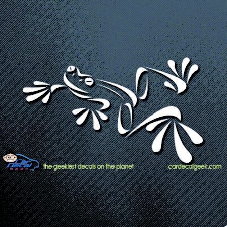 Amphibian Frog Face Vinyl Car Window Decal Sticker Graphic