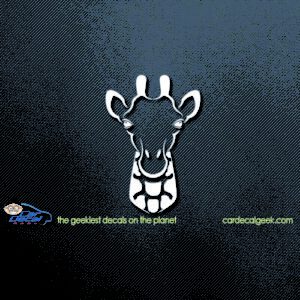 Giraffe Head Car Decal Sticker | Wildlife Stickers