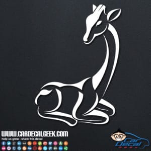 Baby Giraffe Car Decal Graphic | Window Stickers