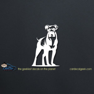 Boxer Dog Vinyl Car Window Decal Sticker Graphic