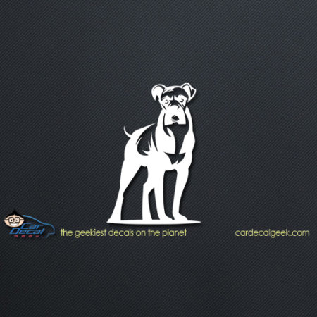 Boxer Dog Vinyl Car Window Decal Sticker Graphic