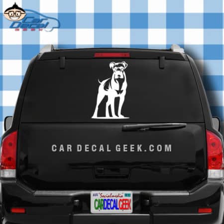 Boxer Dog Vinyl Car Window Decal Sticker Graphic