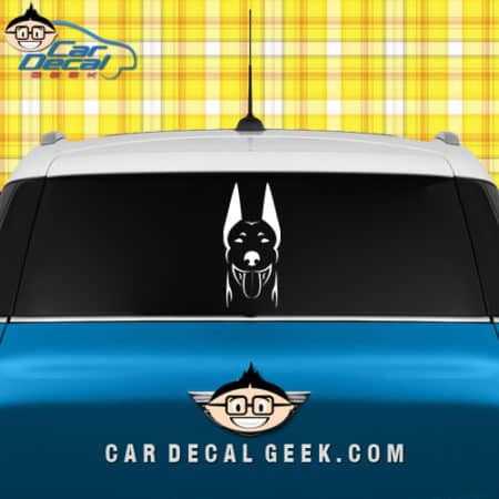 Doberman Dog Car Window Vinyl Decal Sticker