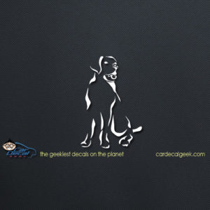 Loyal Labrador Dog Vinyl Car Decal Sticker | Dog Decals