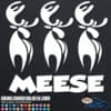 3 Moose Meese Car Window Vinyl Decal Sticker Graphic
