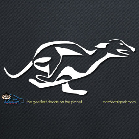 Running Greyhound Dog Vinyl Car Decal Sticker | Dog Decals