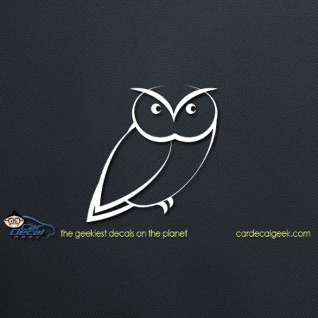Adorable Cute Owl Car Vinyl Decal | Owl Stickers