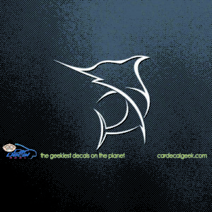 Swordfish Saltwater Fishing Car Decal Window Sticker