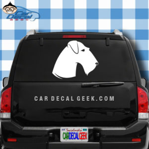 Terrier Dog Face Vinyl Car Decal Sticker | Dog Decals