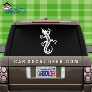 Tribal Lizard Vinyl Car Window Decal Sticker | Reptile Decals