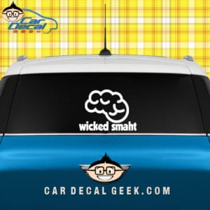 Wicked Smart Smaht Car Window Decal Sticker