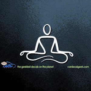 Zen Yoga Pose Car Window Decal Sticker Graphic