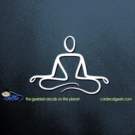 Zen Yoga Pose Car Window Decal Sticker Graphic