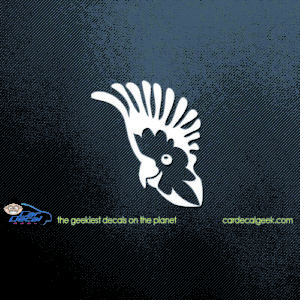 Cockatoo Parrot Bird Car Window Decal Sticker | Bird Decals