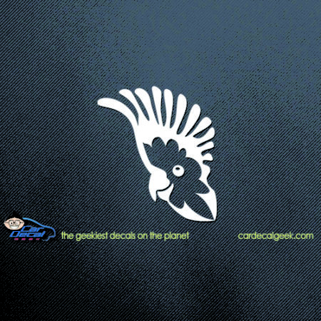 Cockatoo Parrot Bird Car Window Decal Sticker | Bird Decals