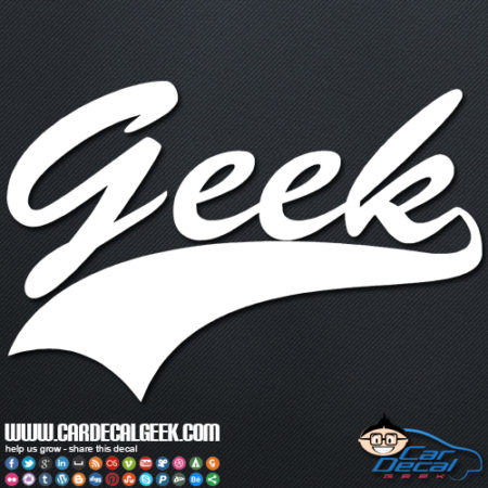 Geek Athletic Car Window Decal Sticker