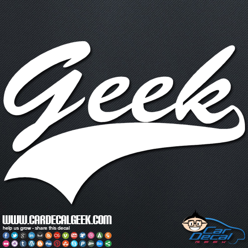 Geek Athletic Car Window Decal Sticker