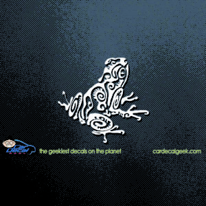 Tribal Frog Car Window Decal Sticker | Wildlife Decals