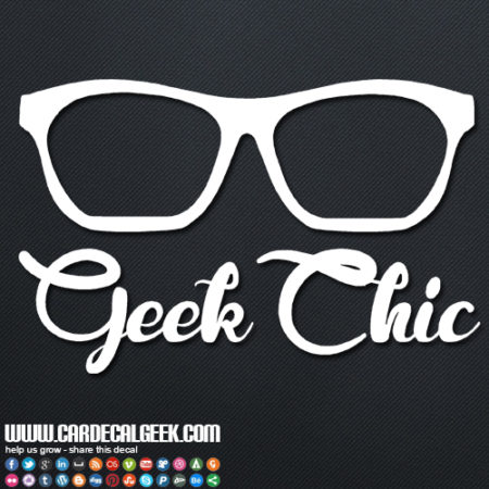Geek Chic Car Window Vinyl Decal Sticker | Geek Decals