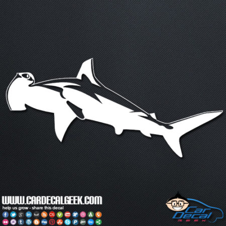 Awesome Hammerhead Shark Car Window Decal Sticker | Wildlife Decals