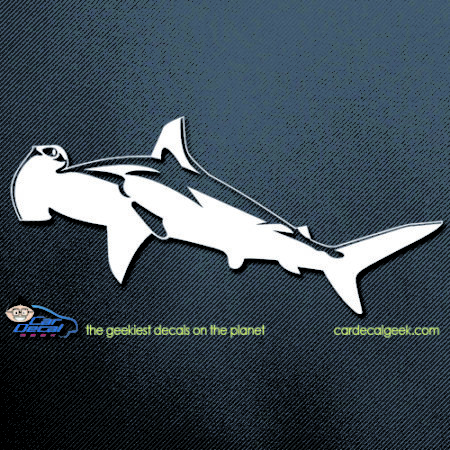 Awesome Hammerhead Shark Car Window Decal Sticker | Wildlife Decals