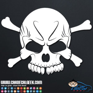 Cool Skull Vinyl Car Window Decal Sticker