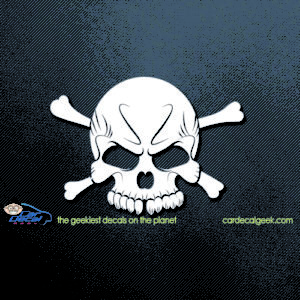 Cool Skull Vinyl Car Window Decal Sticker