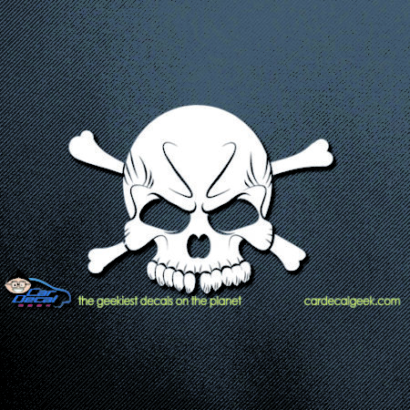 Cool Skull Vinyl Car Window Decal Sticker