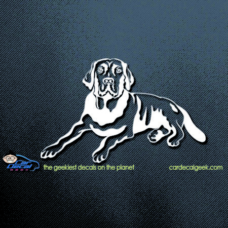 Awesome Labrador Dog Car Window Decal Sticker | Dog Decals